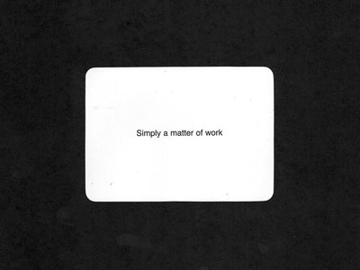 SAM MEECH — Simply A Matter Of Work